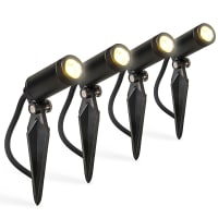 Lámpara led para exterior de aluminio negro Tavion | Maisons du Monde