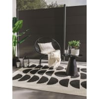 Tappeto da esterno in polipropilene 200 x 290 cm nero Palmio | Maisons ...