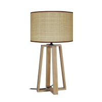 Lámpara de mesa de madera marrón Ellorin | Maisons du Monde