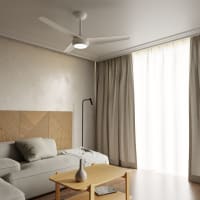 Ventilador de techo con luz con mando LED Dorado Bormejo | Maisons du Monde
