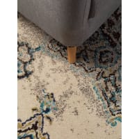 Tappeto a tessitura piatta turchese 240x340 Frencie | Maisons du Monde
