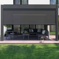 Pérgola bioclimática autoportante motorizada de 3x4m y 1 toldo Kavala ...