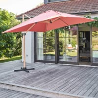 Lit bain de soleil extérieur en mousse 2 places effet raphia | Maisons ...