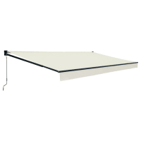 Tenda da sole avvolgibile tessuto e acciaio bianco 200x150 cm | Maisons ...
