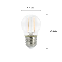 Bombilla LED de filamento Milk Esfera G45 Luminarie | Maisons du Monde