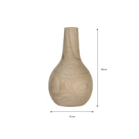 Botella decorativa ceramica verde oliva brillo 8x8x33 | Maisons du Monde