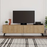 Mobile TV in massello di mango e metallo Broome | Maisons du Monde