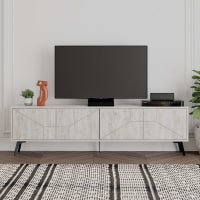 Mobile TV effetto legno nero 120cm Toronto | Maisons du Monde