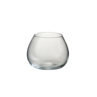 Vase en verre transparent 17.5x17.5x34 cm | Maisons du Monde