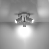 Plafonnier Acier Bois/Blanc GU10 3 Verdo Verdo | Maisons du Monde