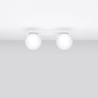 Plafonnier Aluminium Blanc GU10 2 Orbis Orbis | Maisons du Monde