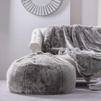 Puf de pana beige Kingston | Maisons du Monde