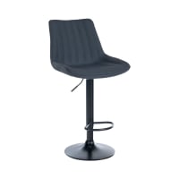 Lot de 2 tabourets de bar ajustables en tissu Taupe Linus | Maisons du ...