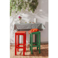 Taburete de madera y metal 45x45x53 | Maisons du Monde