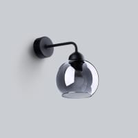 Applique murale double E27 métal noir H20 cm Twin | Maisons du Monde