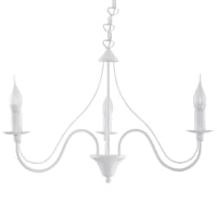 Lustre Acier Blanc E14 7 Minerwa Minerwa | Maisons du Monde