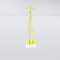 Suspension PVC Jaune E27 1 Diego Diego | Maisons du Monde