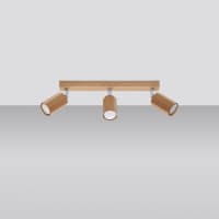Plafonnier Acier Bois/Blanc GU10 4 Verdo Verdo | Maisons du Monde