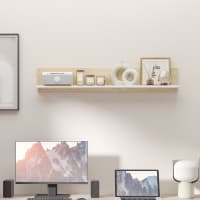Estante de pared de 120 cm efecto madera color roble Chronos | Maisons ...