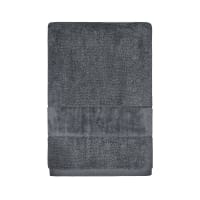 Ensemble de bain 4 pièces en coton peigné Noir Sensoft | Maisons du Monde