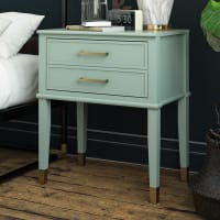 Table de chevet avec 1 tiroir en mélaminé rose Westerleigh | Maisons du ...