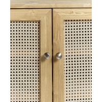 Meuble à chaussures bois et rotin naturel 80 cm Haydé | Maisons du Monde