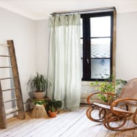 Rideau à fils vert 90x200 Filou | Maisons du Monde