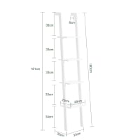 Schuhschrank in Holzoptik 134 x 63 x 17 cm, in Weiß VOGAR | Maisons du ...