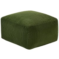 2er Set Poufs aus Samt 40 x 40 x 14 cm – Creme | Maisons du Monde