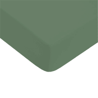 Drap housse grand bonnet 2 personnes uni coton 160x200 cm Vert Prestige ...