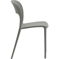 Set di 4 sedie imbottite color pietra con gambe imbottite | Maisons du ...