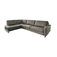Ecksofa mit Longchair, anthrazit VILNIUS | Maisons du Monde