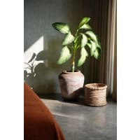 Cesto in giacinto d’acqua e foglia di banana marrone 54x54x35 cm Chungu ...