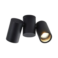 Plafonnier Aluminium Noir GU10 2 Orbis Orbis | Maisons du Monde