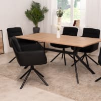 Banco con patas de metal y asiento en Terciopelo Negro Polson | Maisons ...