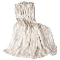 Plaid imitation fourrure marron glacé 150x180 IMEON | Maisons du Monde