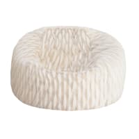 Pouf XL Igloo aus Bouclé-Wolle | Maisons du Monde