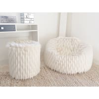 Puf nube - Desenfundable - Lana rizada | Maisons du Monde