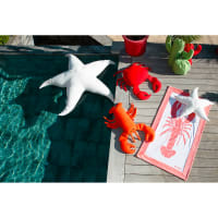 Lettino galleggiante bianco per piscina con ricamo corallo | Maisons du ...
