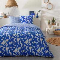 Parure de lit 2 personnes imprimé léopard réversible rayé 260x240cm ...