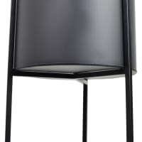 Pflanzgefäß aus Metall, 60x30x30 cm, Schwarz | Maisons du Monde