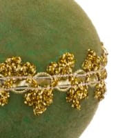 Boule led en verre vert 20x20x19 cm | Maisons du Monde
