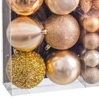 lot de 58 boules de noël rose et doré | Maisons du Monde