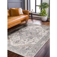 Tappeto Arredo in Viscosa Blu 160x230cm Celestine | Maisons du Monde