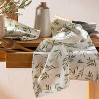 Torchon imprimé en métis beige ivoire 50x75cm Grenades | Maisons du Monde