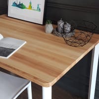 Ausziehbarer Tisch Klappsystem in Buchform - L67 cm - Weiß Olga ...