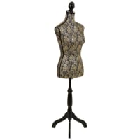 Manichino effetto legno e schiuma rivestito in tessuto 24x37,5x168 ...