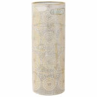 Paragüero de metal dorado con decoraciones geométricas Ø cm 22,5×47,5 ...