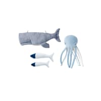 Peluches pared beluga azul, mini peces azul oscuro | Maisons du Monde