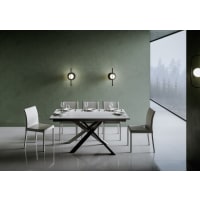 Tavolo allungabile effetto legno bianco frassino 90x160/220 cm Ganty ...